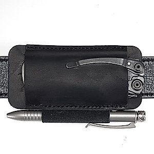 VIPERADE PJ33 Leather Knife Sheaths for Belt, Pocket Knife Holster, Pocket Knife Sheath, Horizontal Leather Knife Belt Holder