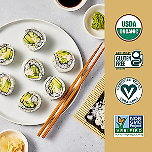 gimMe Organic Roasted Seaweed - Restaurant-style Sushi Nori Sheets - 0.81 Ounce