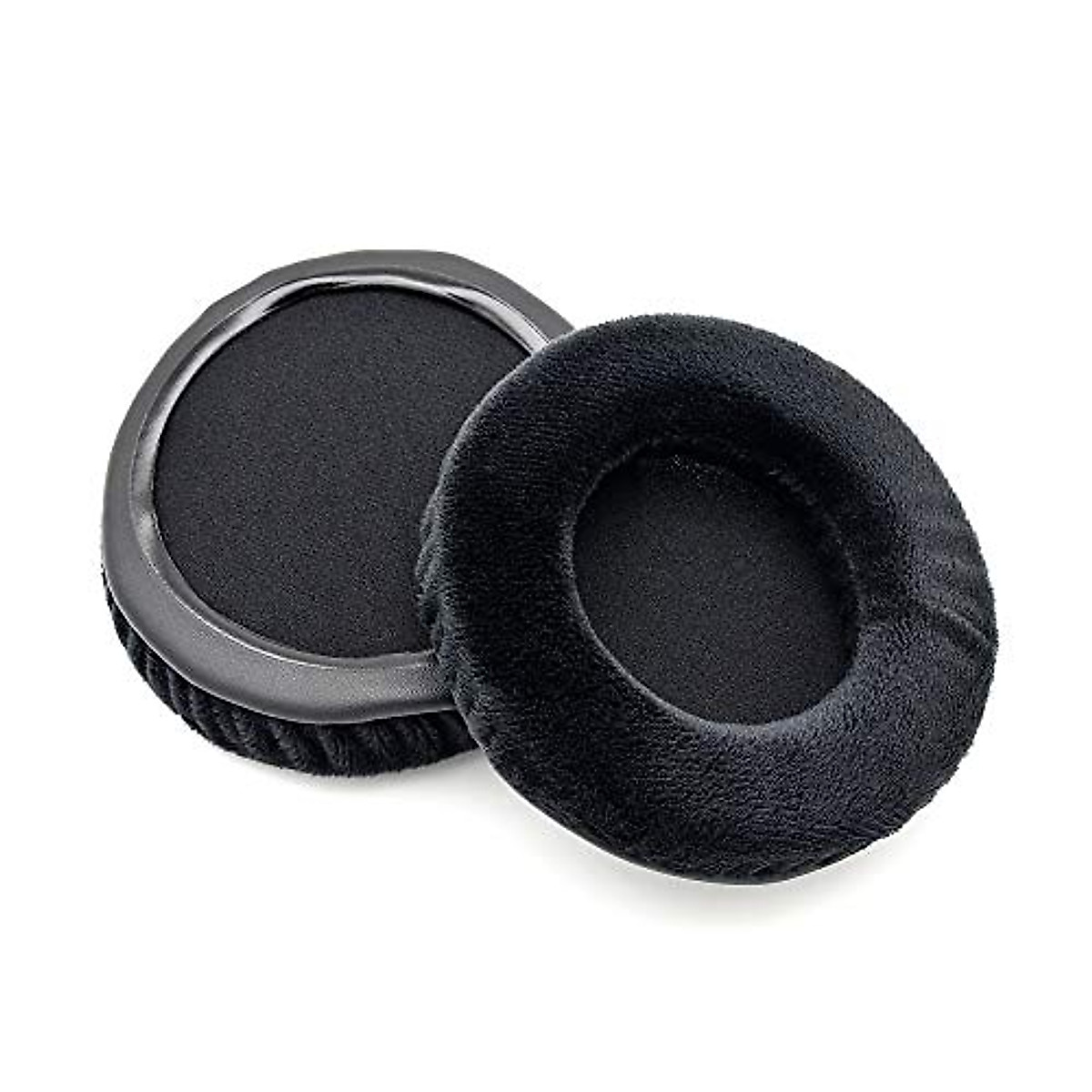 Velvet Ear Pads Replacement Foam Ear Cushions Covers Earmuffs Pillow Compatible with MSI ds502 DS-502 Headset Headphone Repair Parts (Black)