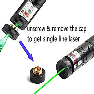 Green Laser Pointer, Long Range Green High Power USB Rechargeable Laser Pointer Pen for presentations Astronomy Hunting