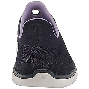 Skechers Women's GO Walk 6-Cosmic Force Sneaker, Navy/Lavender, 7.5