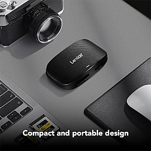 Lexar Professional CFexpress Type B / SD USB 3.2 Gen 2 Reader, Transfer Speeds Up To 10Gbps, Designed for CFexpress Type B and SD Cards (LRW520U-RNBNG)