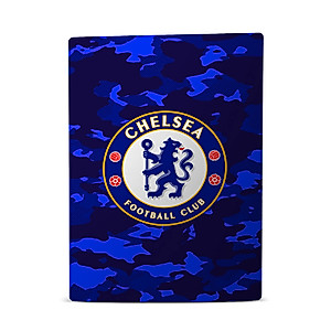 Head Case Designs Officially Licensed Chelsea Football Club Camouflage Mixed Logo Vinyl Faceplate Sticker Gaming Skin Decal Cover Compatible With Sony PlayStation 5 PS5 Disc Edition Console
