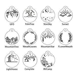 Personalized Dog Tag with 5 Lines of Custom Deep Engraved Durable Stainless Steel Pet ID Name Tag Designer Small Size Round