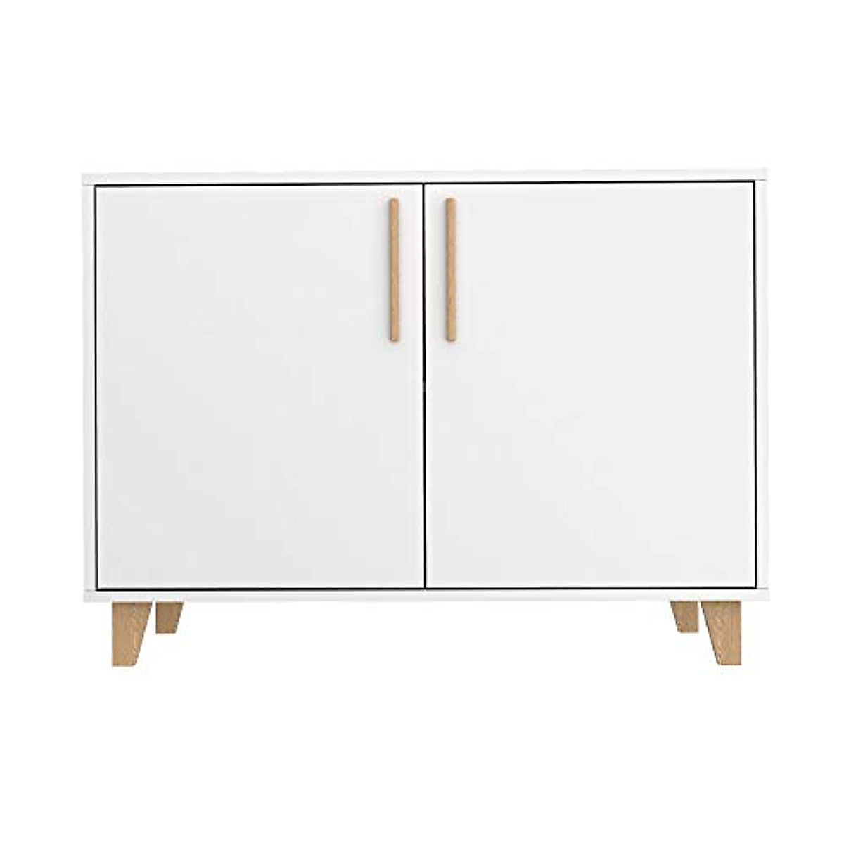 Manhattan Comfort Herald Modern 2 Door Double Sideboard Buffet, White