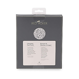 Red Rover Kid Muslin Changing Pad Cover – 16” x 32” - 100% Cotton – Machine Washable – Standard Size - Stitched Holes for Safety Straps – Lightweight & Breathable – Unisex (Love Language)