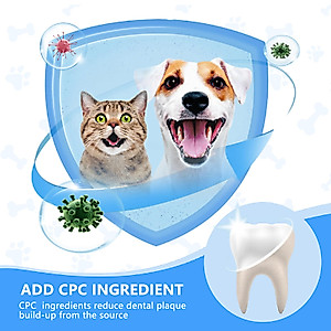 CuteBone Pet Dental Finger Wipes - 50 Count, Easy Oral Care for Cats & Dogs, Disposable, Stress-Free