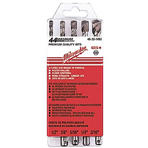 Milwaukee 48-20-7490 SDS+ Bit Assortment