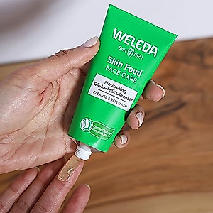 Weleda Skin Food Face Care Nourishing Oil-to-Milk Cleanser, 2.5 Fluid Ounce, Plant Rich Cleanser with Sunflower Seed Oil, Chamomile Extract and Pansy