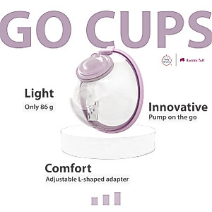 BabyShown Rumble Tuff Go Cups- Hands Free Collection Cups. Sizes 24mm Breastshield and 21mm Insert. Compatible with Medela Breast Pumps and Spectra Breast Pumps. 8 oz Storage Capacity Easy Cleaning