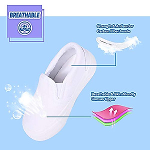 Kids Shoes Toddlers Canvas Sneakers Slip-on Comfortable Light Weight Skin-Friendly Causal Running Tennis Shoes for Boys Girls(Toddle/Little Kids/Big Kids)