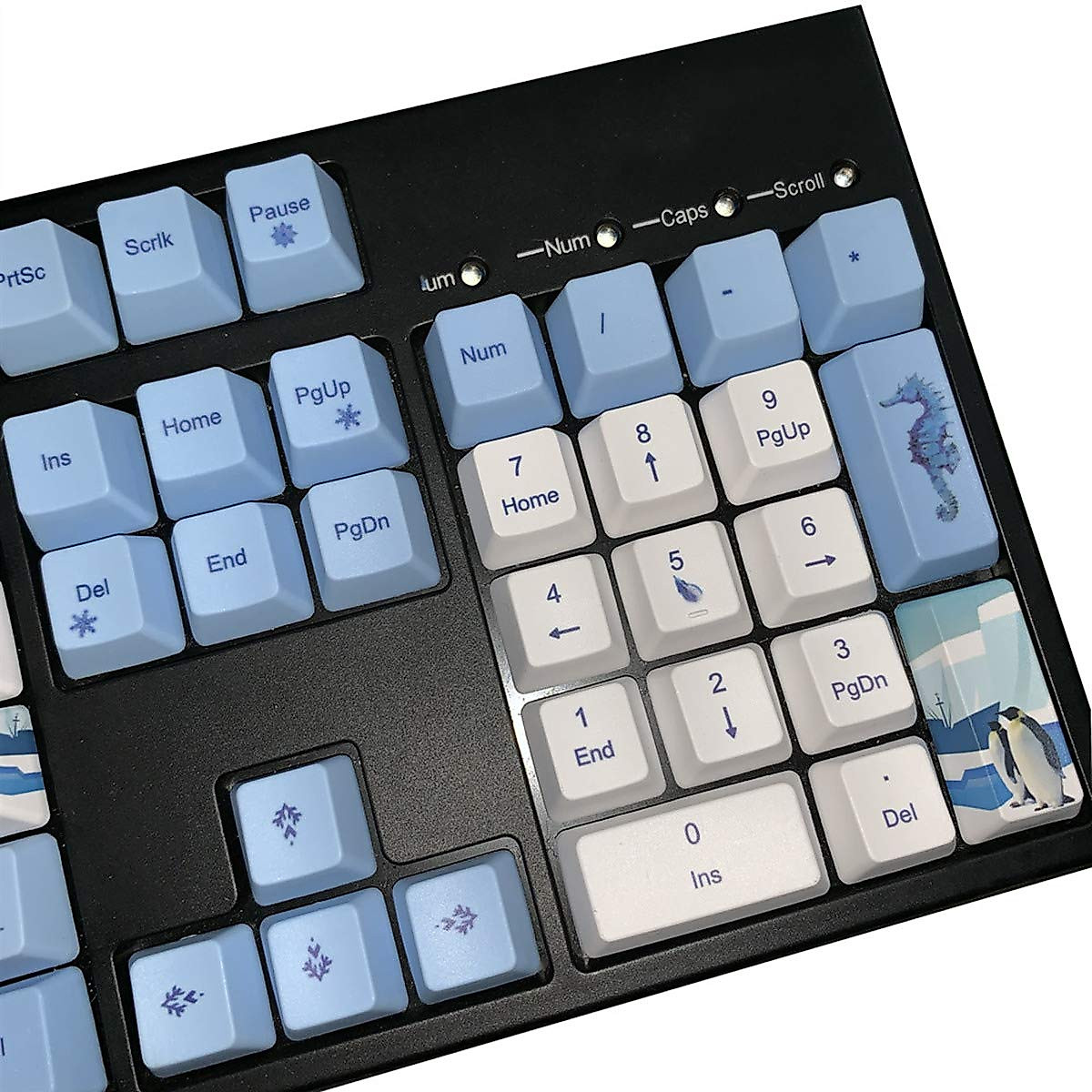 104 Keys Penguin OEM Profile PBT Keycaps Top Printed Dye Sublimation Switch for Cherry RGB MX Mechanical Keyboard Gaming Replace