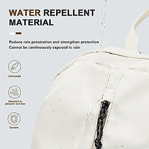 weradar Waterproof Laptop Backpack For Women,Classic High School Backpack For Teens Girls Boys,Aesthetic Anti-theft Travel Backpacks,Fashion College Backpack(Beige)