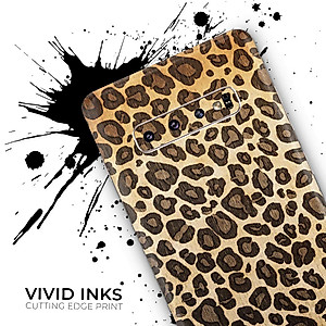 DesignSkinz Vibrant Leopard Print V23 Protective Vinyl Decal Wrap Skin Cover Compatible with The Samsung Galaxy S20 (Screen Trim & Back Glass Skin)