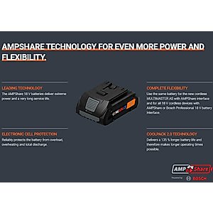 Fein MultiMaster AMM 700 Max Top Cordless Oscillating Multi-Tool Kit with QuickIN System - StarLockMax Mount, 18 V AMPShare, 4 Ah - 71293661090