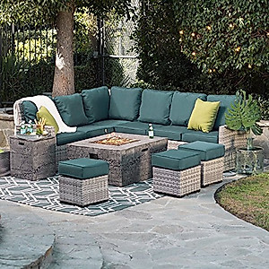 Stanbroil 10-Pound Fire Glass Cubes - 1 inch Fire Glass for Fireplace Fire Pit, Royal Cobalt Blue Reflective