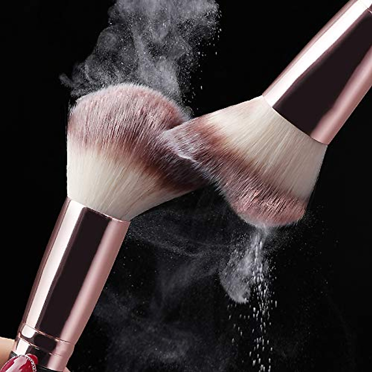 15 PCs Makeup Brushes, BABI BEAR Makeup Brush Set Professional Premium Synthetic Make Up Brushes for Blending Powder Blush Concealers Eyeshadow Foundation Brush with Travel Makeup Bag