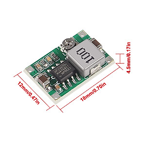 25 Pieces Mini 360 Buck Converter 3A DC Voltage Regulator Power Module DC-DC Voltage Regulator 4.75-23 V to 1.0-17 V, 3A Power Supply