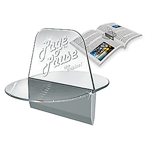 Page Pause - New Product ! - Book Page Holder - for Paperback Books Only (Not Hardbacks) - Hands Free Reading, Taking Notes, Treadmill, Computer - Insert in Books Crevice & Pages Stay Open - Bookmark