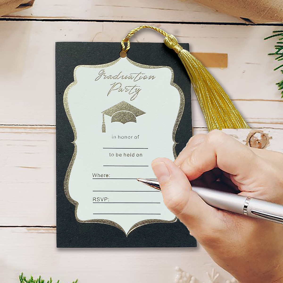 AMINORD Graduation Invitations 2024 - Class of 2024 Graduation Party Supplies -12 Pack Graduation Party Invitations Cards with Envelopes