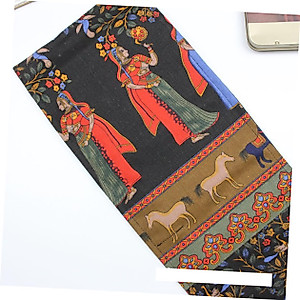 ULDIGI Slot Canvas Paint Brush Holder Up Storage Organizer for Artists Watercolor Oil Paint Pens Pencils Tree Pattern Design