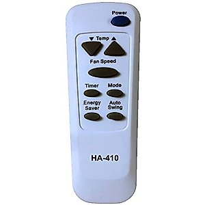 HA-410 Replacement for GE Air Conditioner Remote Control 6711A20056F Works for AGQ14AA AGQ14AAG1 AGQ14AJ AGQ14AJG1 AGQ18AJ AGQ18AJG1 AGQ18DJ AGQ18DJG1 AGW24DA AGW24DAG1