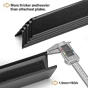 7636 Flavorizer Bars for Weber Spirit 300 II 300 & GS4 Spirit II 300 Series, Spirit E310 E320 E330 S310 S320 S330 Grill with Front Control Knob，15.3 Inch Porcelain Enameled Heat Tent Replacement Parts