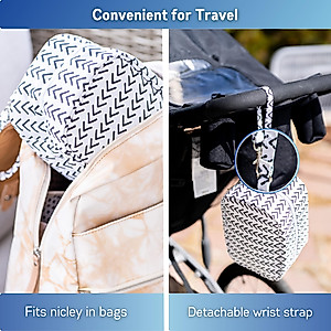 Breastmilk Cooler Bag with Ice Pack - Insulated Breast Milk Cooler Travel Bag - Small Breastmilk Storage Bag Cooler with Detachable Wrist Strap