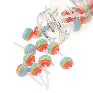 1/12 Dollhouse Miniature Food Potato Chips Bottles Lollipops Jar with Lollipops for Dollhouse Decoration Accessories Kitchen Scene Food Candy Snacks Model