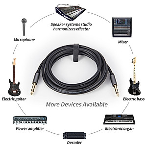 ARLX Guitar Cable 10 Feet Professional Guitar Amp Cord 1/4 inch Instrument Cable, Electric Bass Guitar Cable