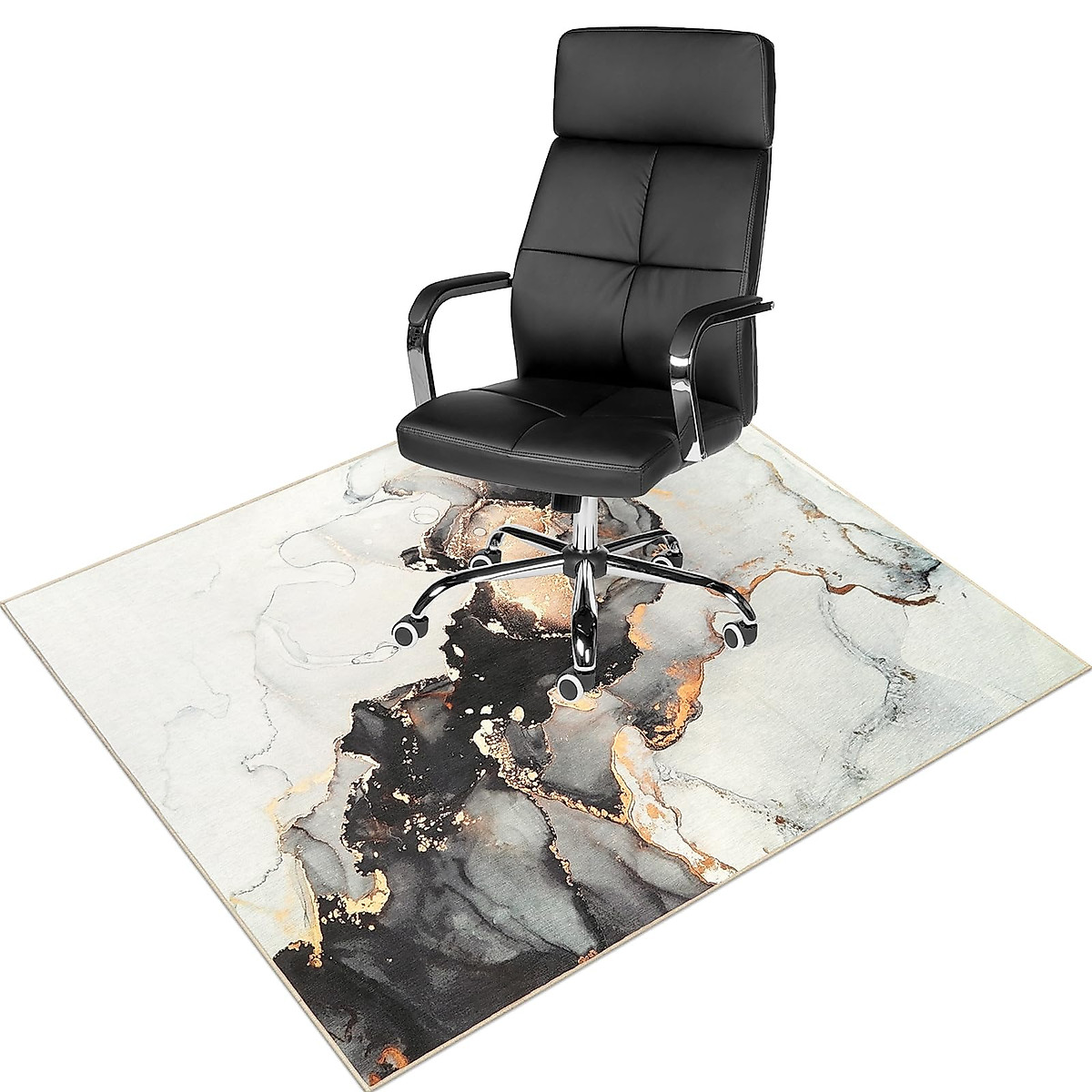 Anidaroel Office Chair Mat for Hardwood/Tile Floor, 48"x60" Desk Chair Mat for Office Gaming, Under Desk Rug for Rolling Chair, Anti-Slip Computer Chair Mat, Low-Pile Carpet Protector Rug