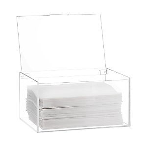 Generic Pick & Go Acrylic Dryer Sheet Holder, Transparent Dryer Sheets Container for Laundry Room Organizer, Clear Dryer Sheet Dispenser Container Box with Lid