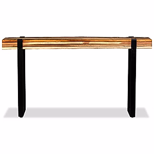 QJBSAVVA Console Table Solid Reclaimed Wood Adjustable,Large Space Dresser Entry Tables Narrow end Table Couch Table Suitable for Home, Office, Bedroom, Meeting Room