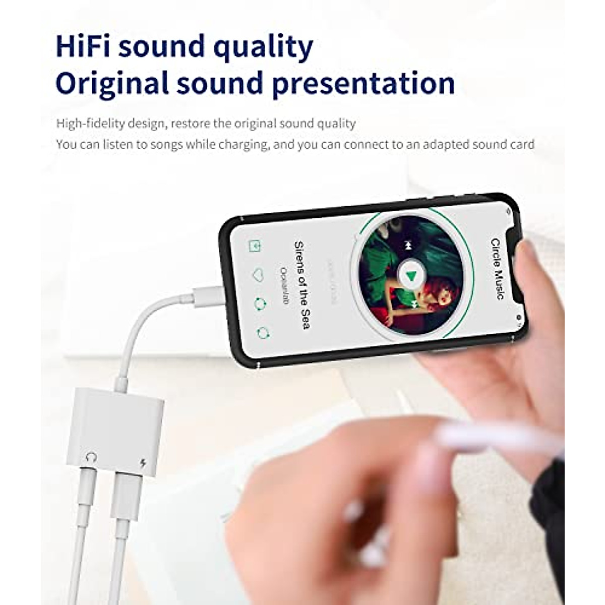 Lightning to 3.5mm Headphone Adapter(2pack) for iPhone Splitter Audio Apple Dongle Jack AUX Adaptador para Earphone 2 in 1 Phone and Charge Charger Earbud Cable 13 12 11 Pro Max Mini Xs Se 7 X 8 Plus