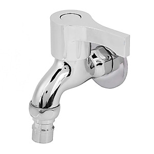 Water Faucet Copper Bathroom Water Faucet Silver Kitchen Sink Faucet Bath Faucet Metal Handle Single Cold Tap G1/2,Shower