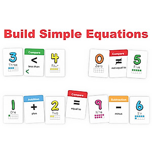 Number Slap Jack a Math Card Game for Kids Ages 4 and Up | The Easy Way to Learn Numbers 0-20 | 4 Fun Ways to Play | Featuring Ten Frames and Operator Cards ,+,-,= | PreK - 1st Grade