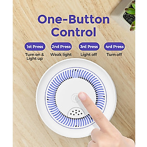 raydrop Small Air Purifier for Home Bedroom, Personal Desk Mini Air Purifier, Room Hepa Air Purifier Fresheners Cleaner for Pets, Smoke, Desktop, Office (White)