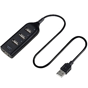 GPPZM Hi-Speed Hub Adapter USB Hub Mini USB 2.0 4-Port Splitter for PC Laptop Notebook Receiver Computer Peripherals Accessories (Color : White)