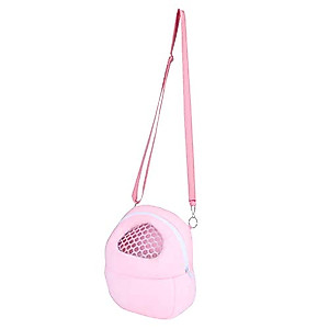 Pets Carrier Bag, Portable Breathable Hamster Carrier Backpack Small Animals Outgoing Hiking Handbags Travel Outdoor Pocket With Adjustable Straps For Hedgehog Squirrel Guinea Pig Sugar Glider Supply