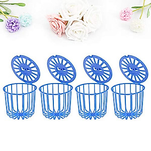 POPETPOP Bird Feeder Parrot Fruit Vegetable Holder Bird Treat Holder Cage Hanging Food Basket Container for Macaw African Grey Cockatoo