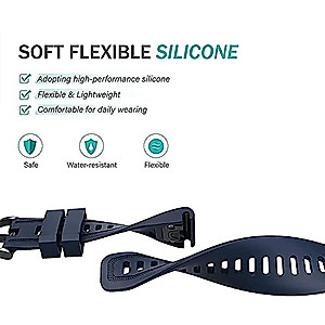 YOCAHU Gold buckle 20mm bands Compatible Fenix 5S Watch Band Fenix 6S Quickfit Soft Silicone Replacement Strap for Fenix 5S Plus/Fenix 6S Pro/Fenix 7S/D2 Delta S Smartwatch (army green)