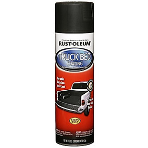 Rust-Oleum 248914 2 Pack 15 oz. Truck Bed Coating Spray, Black