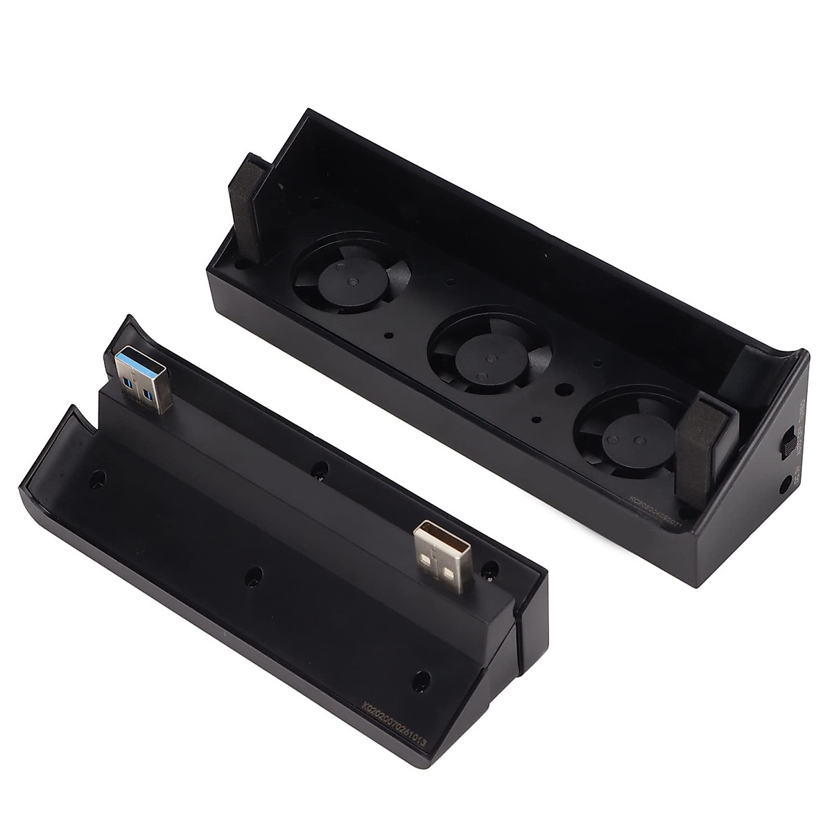 for PS4 Slim Cooling Fan and USB Hub Kit Game Console Automatic Temperature Cooling Fan USB Powered Adapter, Automatic Intelligent External Cooler for PS4 Slim Host