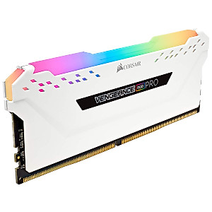 CORSAIR Vengeance RGB PRO 32GB (2x16GB) DDR4 2666 (PC4-21300) C16 Desktop Memory – White