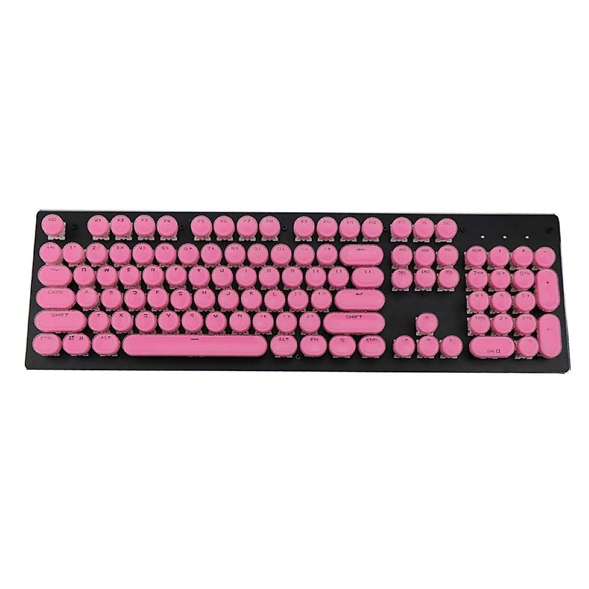 MOHALIKO PBT Keycaps, 104Pcs/Set Clear Backlight Keycaps Cover Replacement for Mechanical Keyboard for Mechanical Gaming Keyboard Yellow