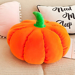 GracesDawn Plush Soft Pumpkin Plush Pillow Pumpkin Decoration Sofa Pillow Soft Pumpkin Gift. Plush Toy, Children’s Gift Orange (40cm[15.7] inch)
