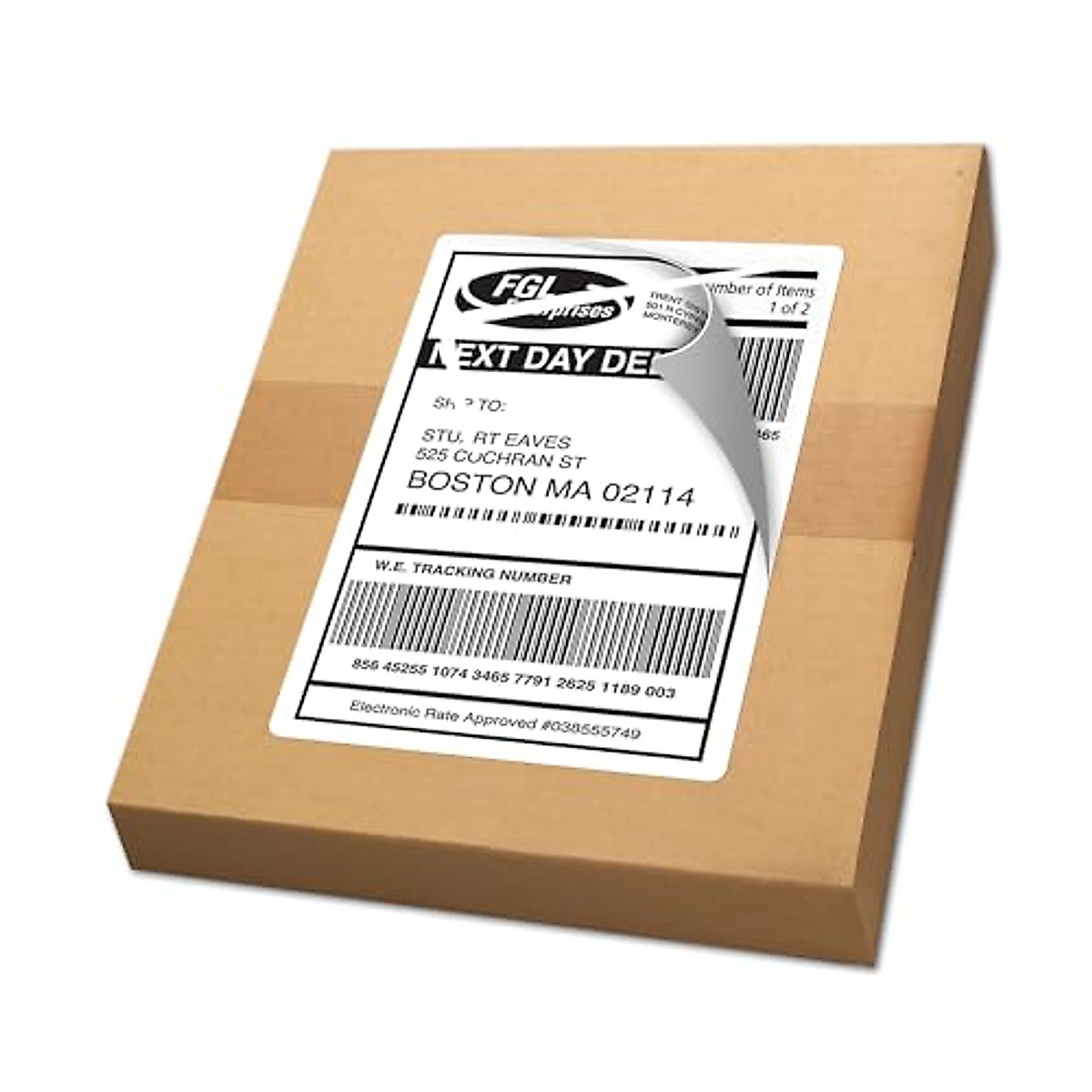 Avery Half Sheet Printable Shipping Labels, 5.5" x 8.5", White, 500 Blank Mailing Labels (5912)