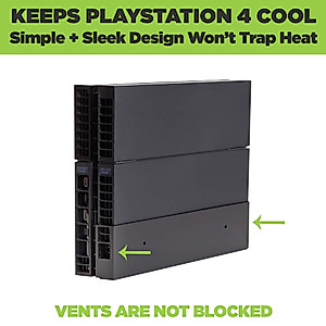 HIDEit Mounts 4 Wall Mount for Original PS4 - Patented in 2016, American Company - Black Steel Wall Mount for PS4 Original to Safely Store PS4 Console Behind TV