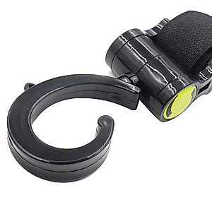 Dasunny 2 Pcs Baby Stroller Hooks Clips, Multi Purpose Plastic Hooks for Hanging Diaper Bags, Groceries, Clothing, Purse