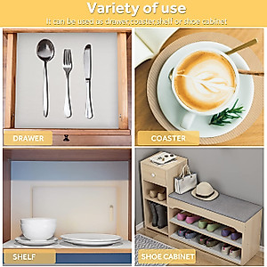 Shelf Liner Washable Cabinet Liner Non-Slip Drawer Liner Kitchen Shelves Liner Refrigerator Liner 17.5" x16.5FT